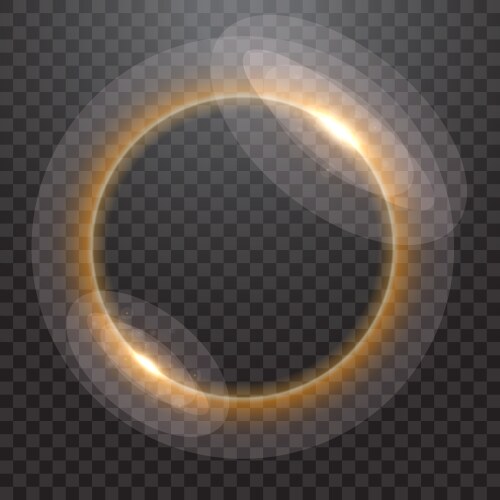 Round gold light twisted suitable for product Vector Image