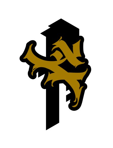 Letter F in Gothic Style Alphabet Vector Images (56)