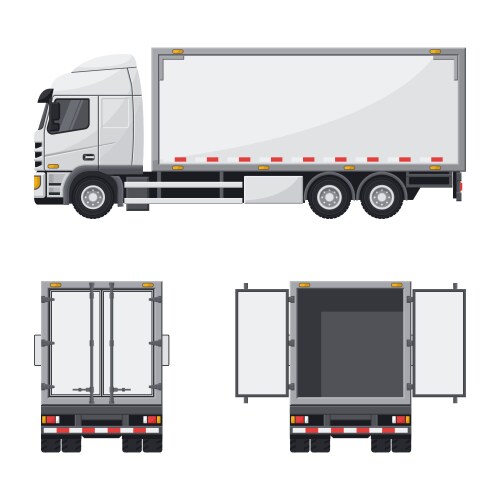 Isothermal refrigerated and reefer truck Vector Image