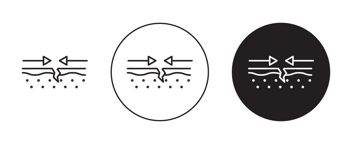Scar icon set suture stitch keloid wound healing Vector Image