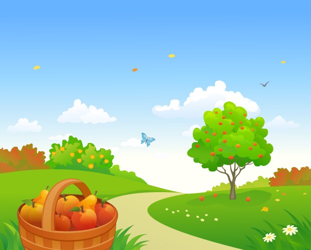 Apple tree Royalty Free Vector Image - VectorStock