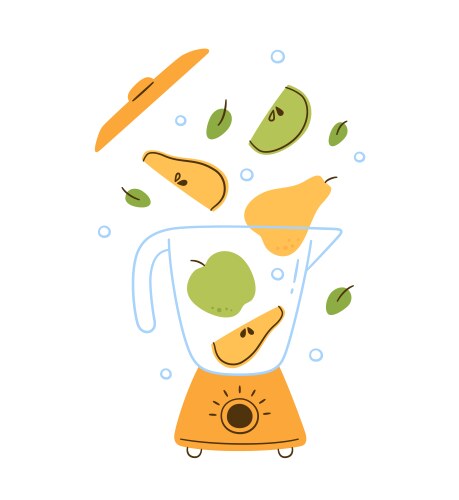 Smoothie drinks cartoon Royalty Free Vector Image