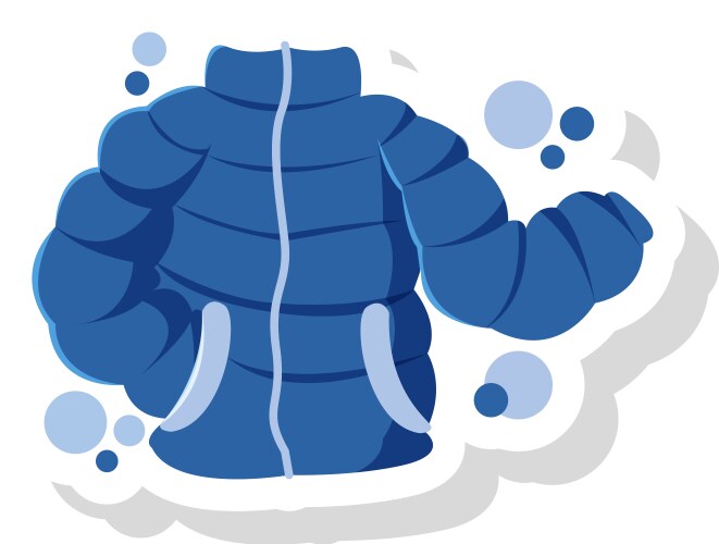 Varsity jacket sticker Royalty Free Vector Image