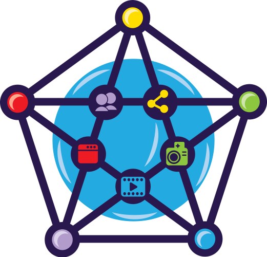 Fediverse new platform Royalty Free Vector Image