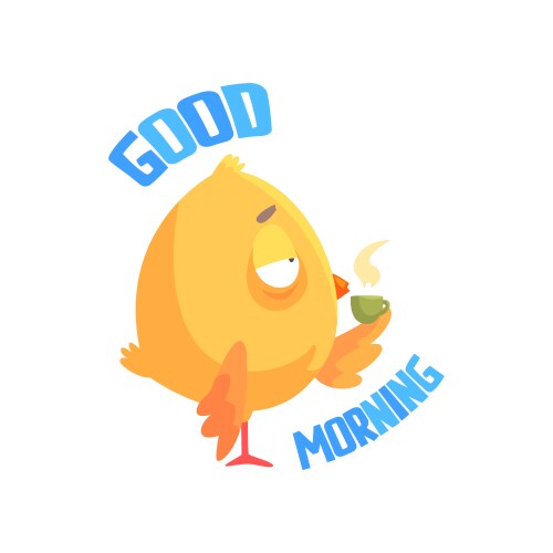Funny good morning Vector Images & Graphics for Commercial Use ...