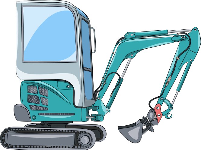 Mini Excavator Vector Images (over 560)