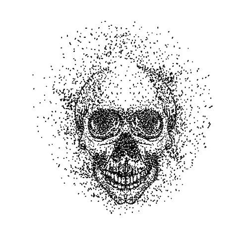 Dabbing death skull Royalty Free Vector Image - VectorStock
