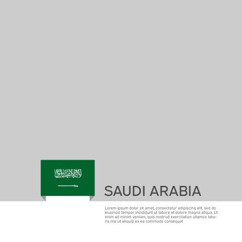 Saudi arabia flag background state patriotic Vector Image