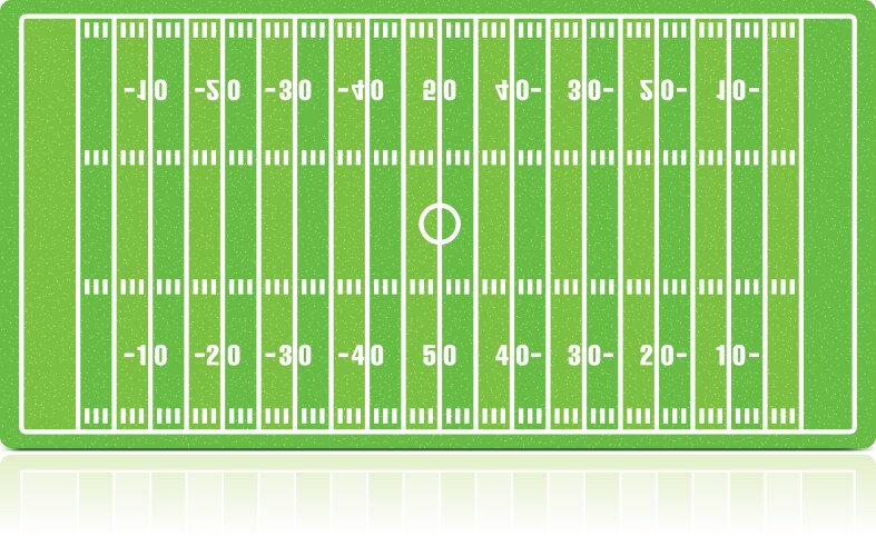 Football Field Isolated Royalty Free Vector Image