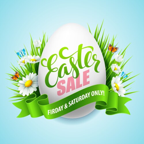 Spring sale poster Royalty Free Vector Image - VectorStock