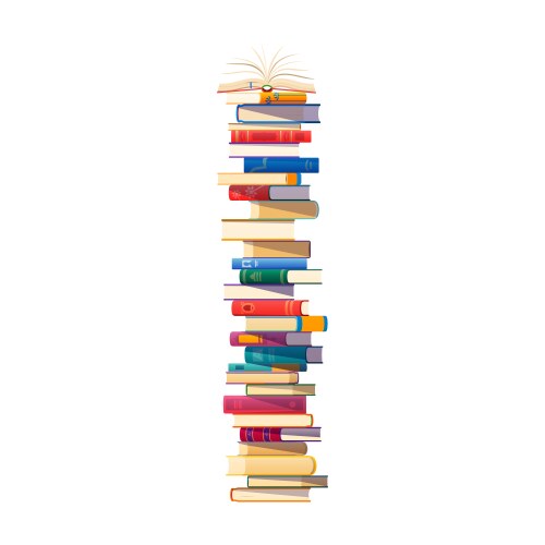 Book stacks Royalty Free Vector Image - VectorStock