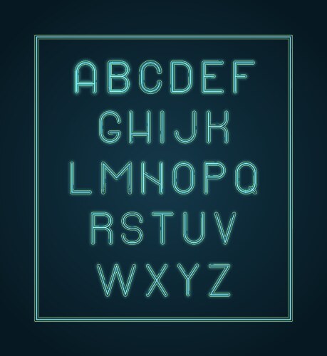 Collage alphabet sliced letters various funny Vector Image