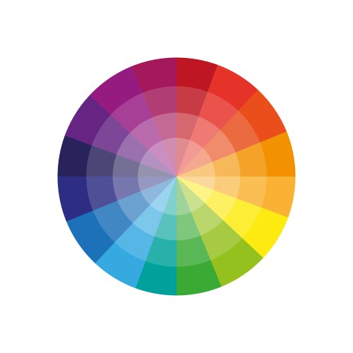 Green circular palette gradient color Royalty Free Vector
