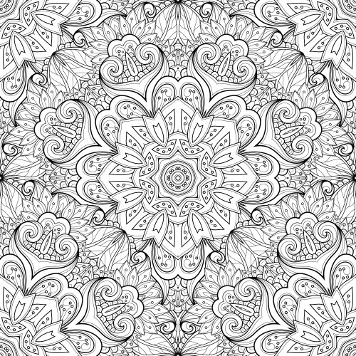 Indian seamless pattern repetitive mehndi design Vector Image
