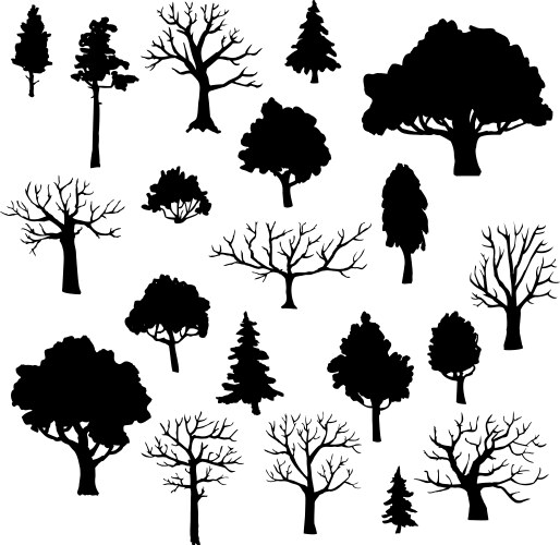 Trees Royalty Free Vector Image - VectorStock