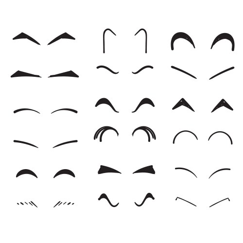 Cartoon Eyebrows Vector Images (over 10,000)