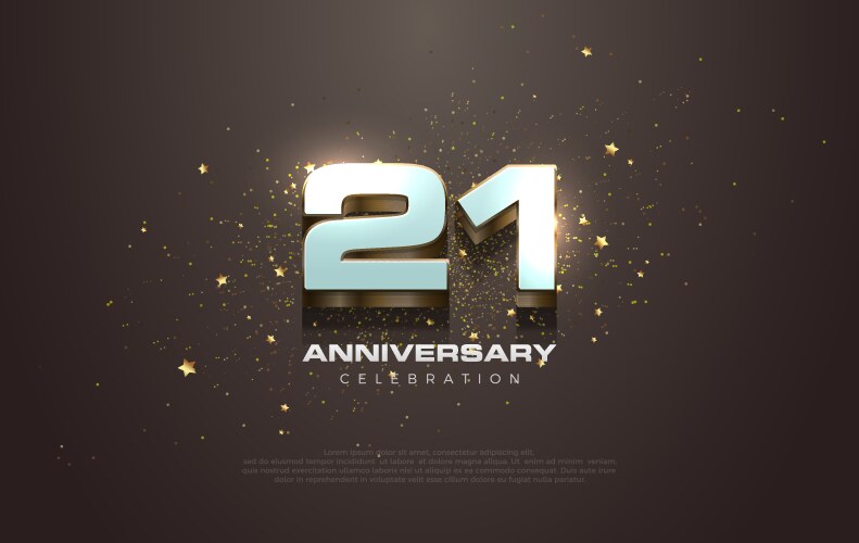 Gold Number 21 Vector Images (over 780)