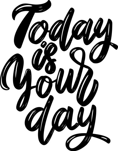 Enjoy your meal hand drawn lettering phrase Vector Image