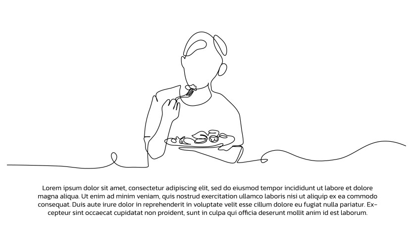 One continuous line of a young man helps his Vector Image