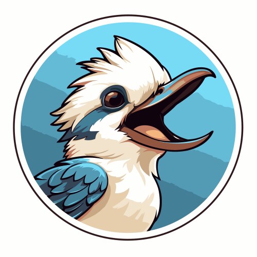 Cartoon kookaburra Royalty Free Vector Image - VectorStock
