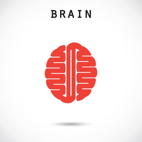 Creative brains sign Royalty Free Vector Image