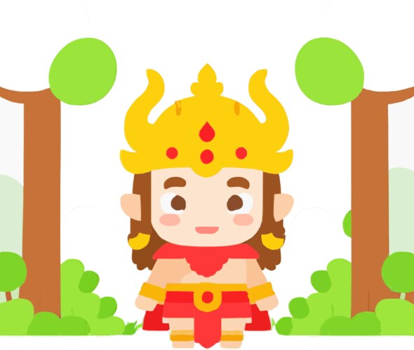 Ravan mythology tradition narrative king Vector Image
