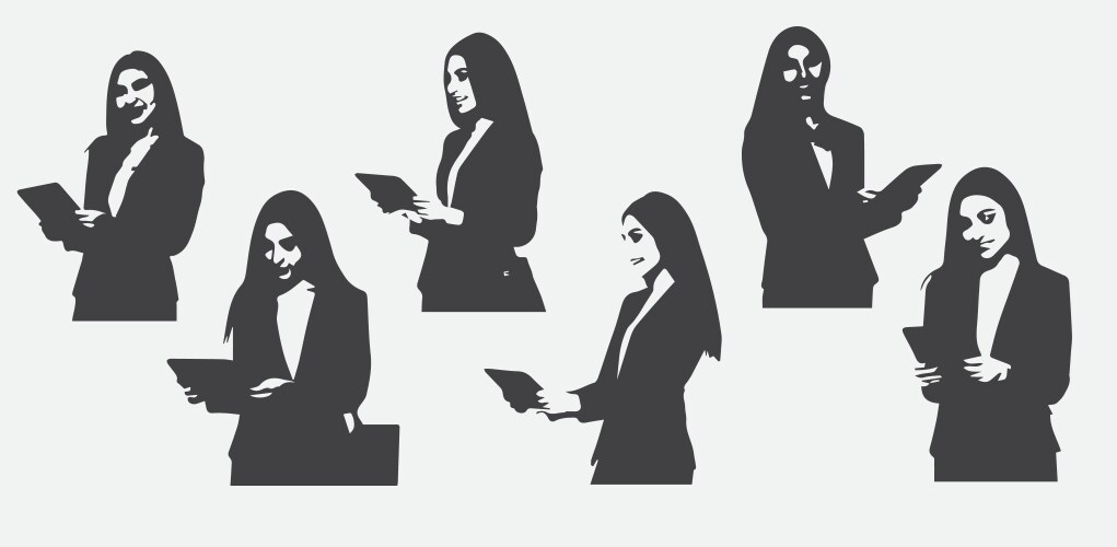 Hands raised silhouettes capturing unity Vector Image