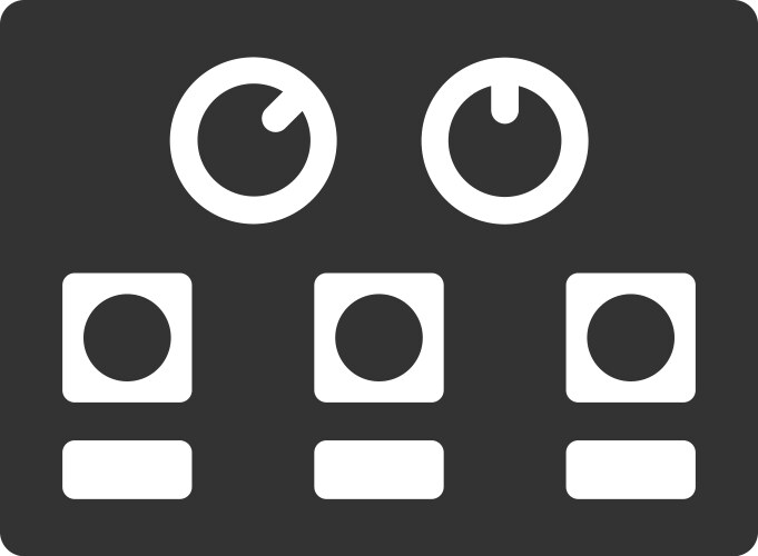 Factory control panel icon Royalty Free Vector Image