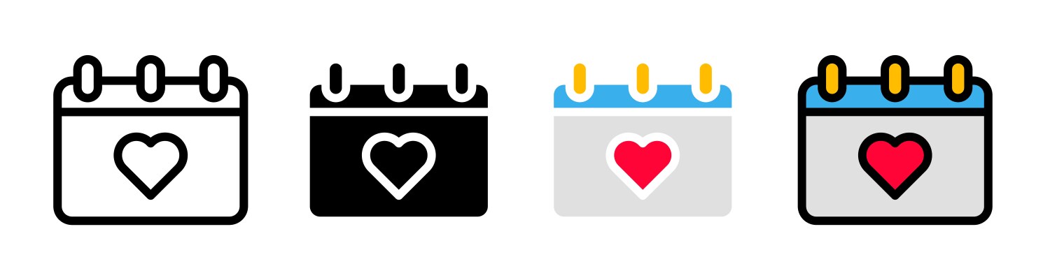 Special event icon set timeline symbol Royalty Free Vector