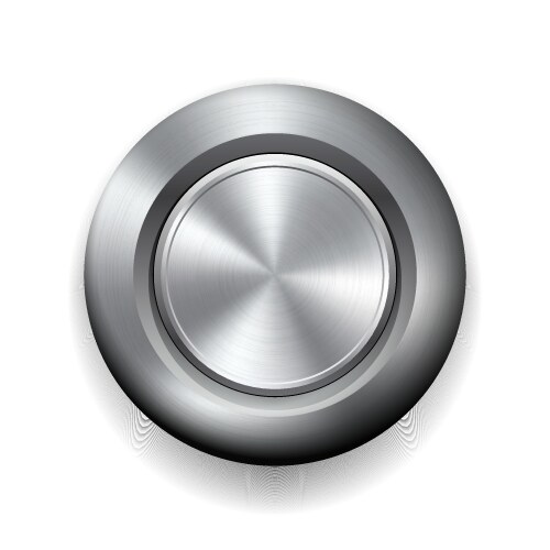 Metal button Royalty Free Vector Image - VectorStock
