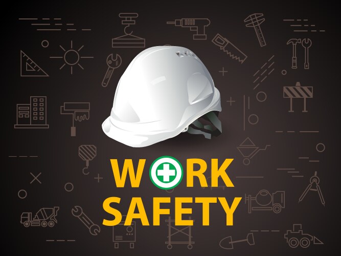 Fall protection construction worker safety first Vector Image