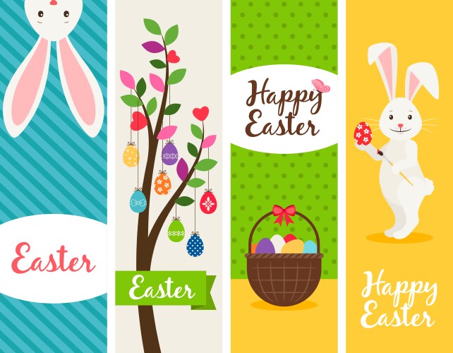 Easter banners Royalty Free Vector Image - VectorStock