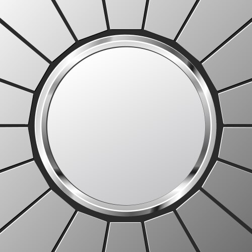 Silver plate Royalty Free Vector Image - VectorStock