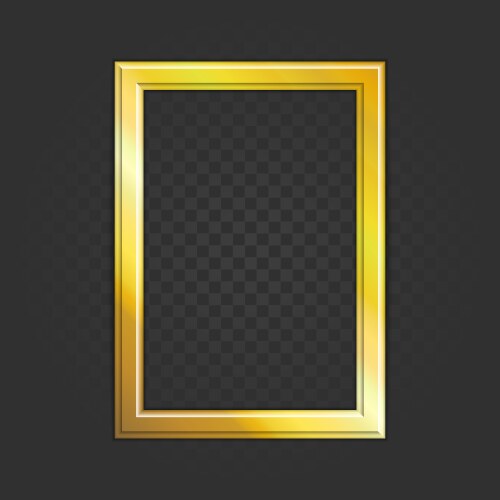 Golden glow frames set Royalty Free Vector Image