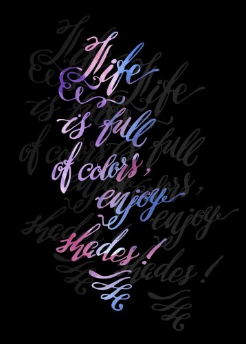 Hand drawn watercolor alphabet made Royalty Free Vector