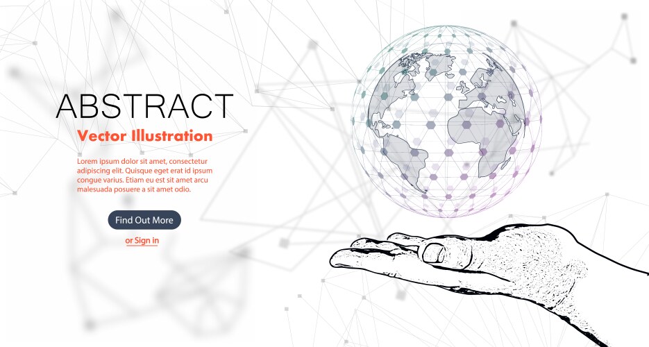 Wireframe Globe Vector Images Over 8 100