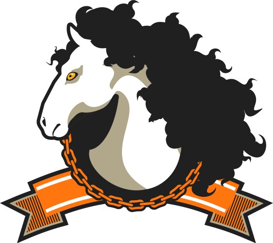 Horse head sign Royalty Free Vector Image - VectorStock