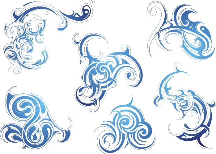 Tribal curves Royalty Free Vector Image - VectorStock