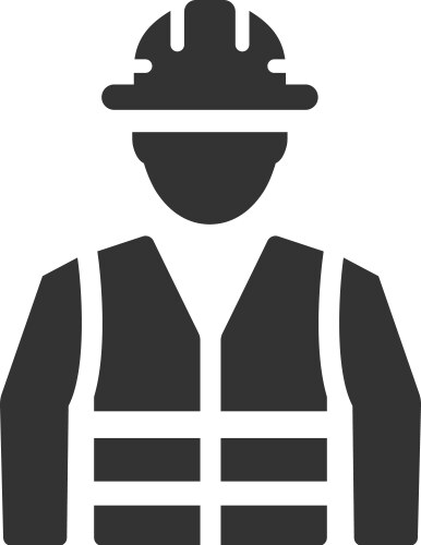 Constructor worker icon Royalty Free Vector Image