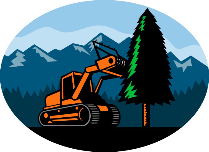 Tree Mulcher Vector Images (39)