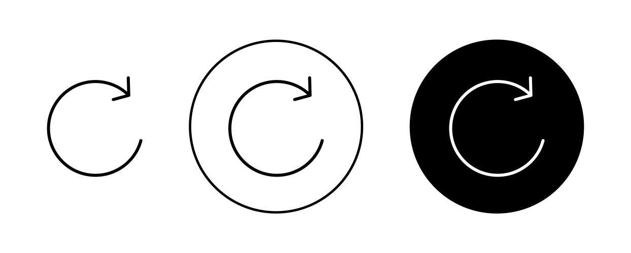 Redo icon Royalty Free Vector Image - VectorStock