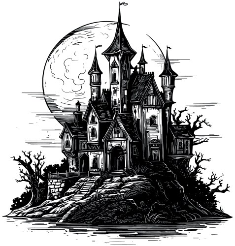 Castle Black and White Vector Images (over 40,000)