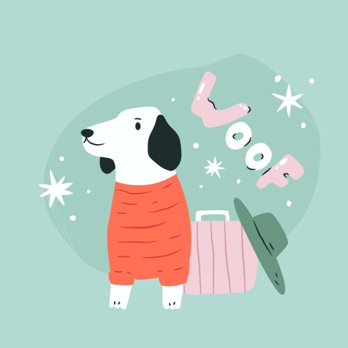 Dog Suitcase Vector Images (over 710)