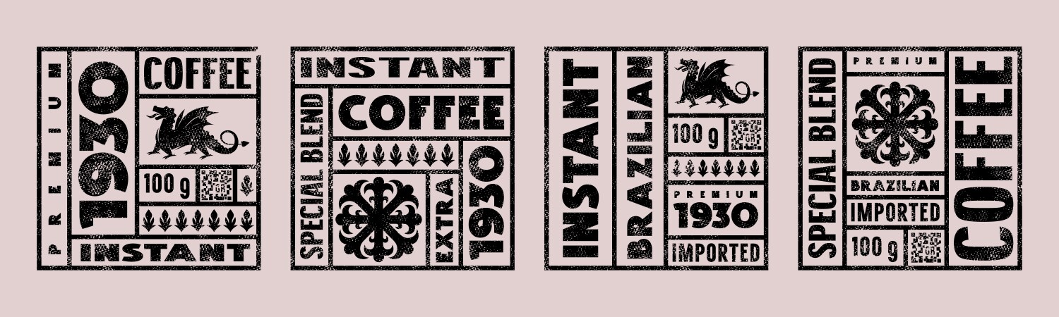 Coffee green premium quality label Royalty Free Vector Image