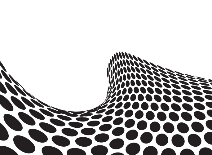 Halftone wave Royalty Free Vector Image - VectorStock