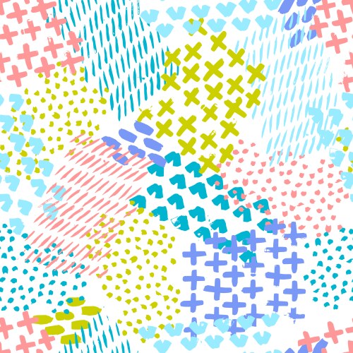 Colorful textile pattern Royalty Free Vector Image