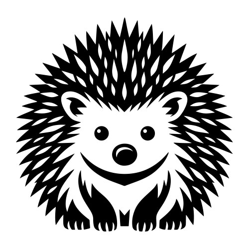 Hedgehog logo symbol Royalty Free Vector Image