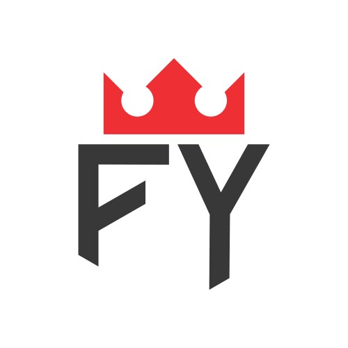 Letter nb crown logo Royalty Free Vector Image