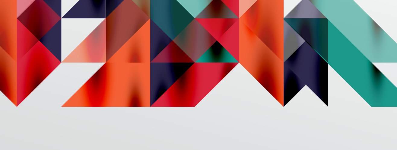 Tech minimal overlapping triangle shapes elements Vector Image