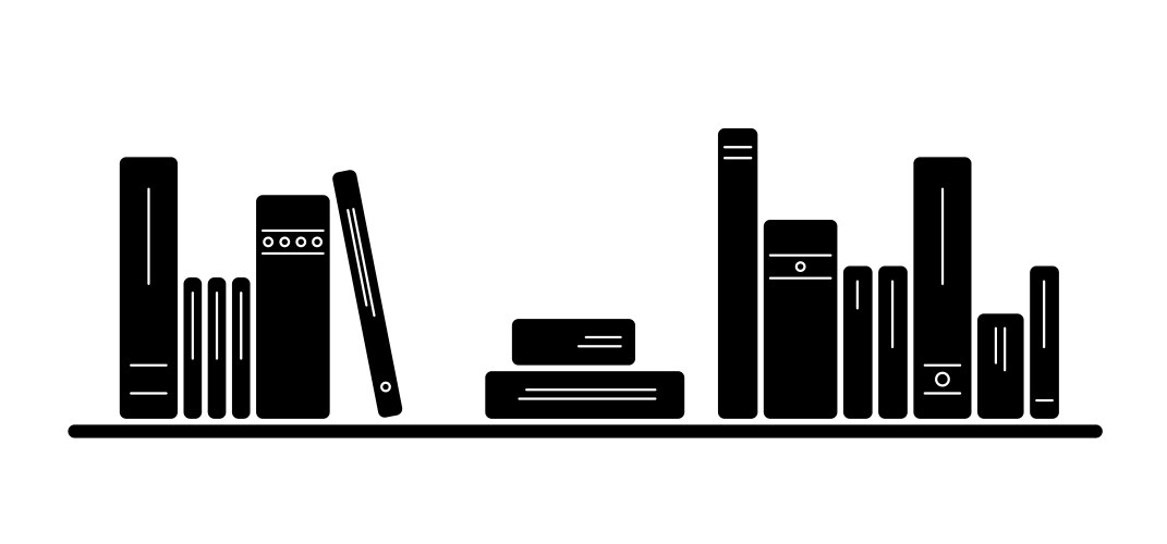 Books pile stickman reading a book student Vector Image